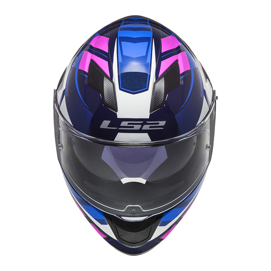 CASQUE INTÉGRAL STREAM EVO LOOP - LS2 Noir/Orange Fluo 2XS