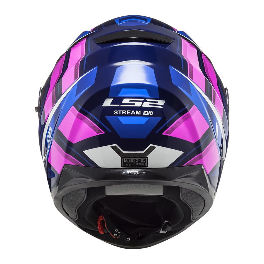 CASQUE INTÉGRAL STREAM EVO LOOP - LS2 Noir/Orange Fluo 2XS