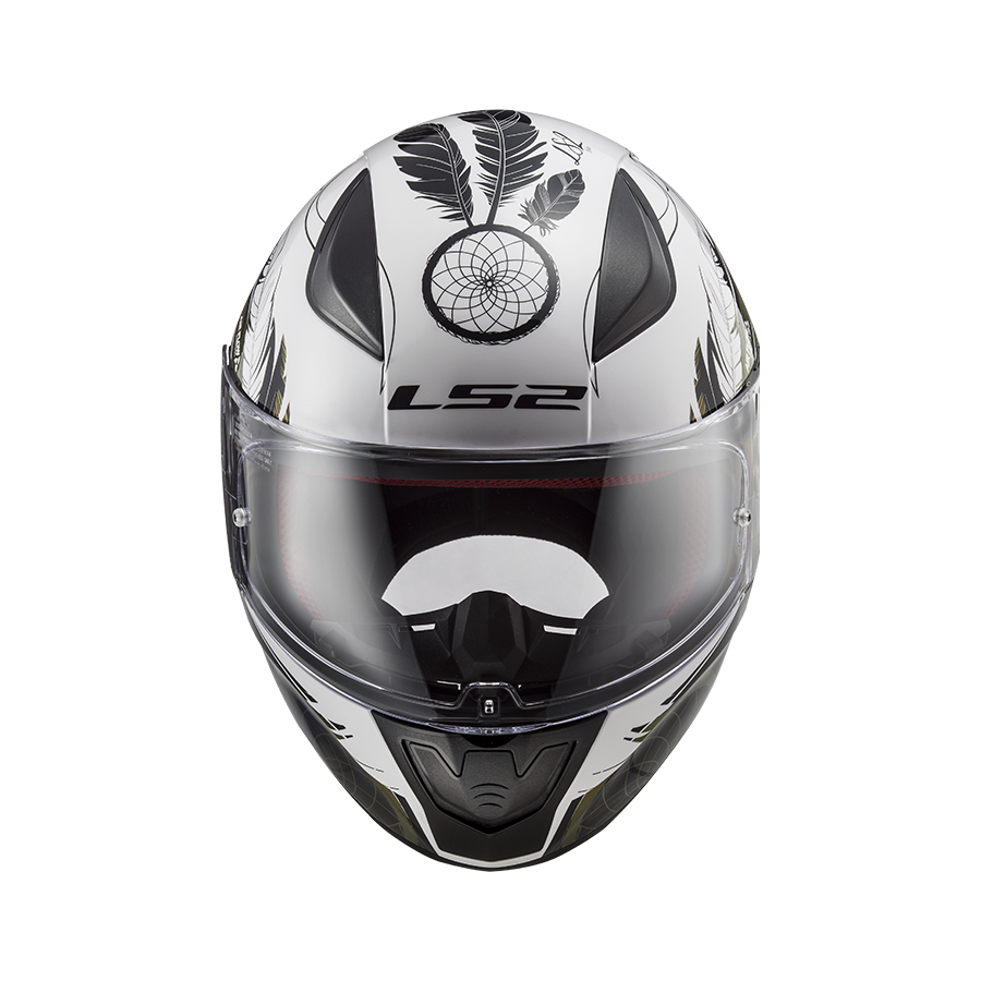 CASQUE INTÉGRAL FF353 RAPID BOHO WHITE BLACK PINK - LS2