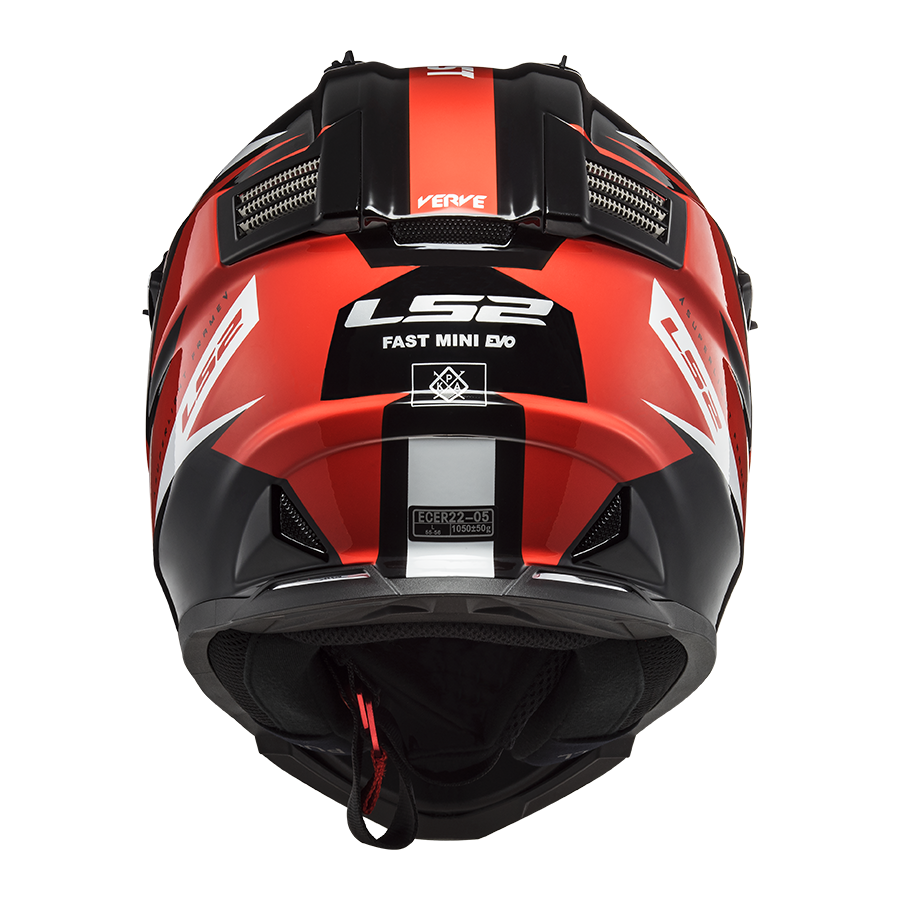 Casque Cross Mx437 Fast Evo Strike Black White Red - Ls2